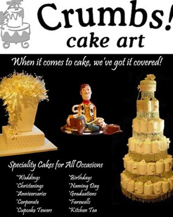 Crumbs Cake Art Wedding Cakes Annangrove Easy Weddings